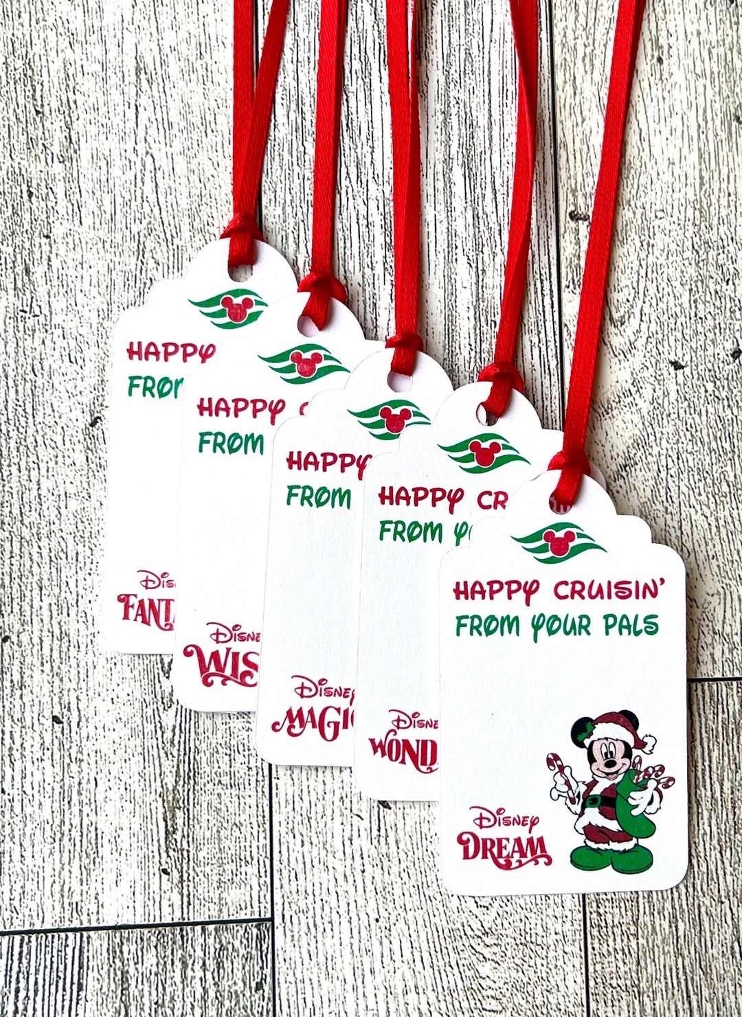 Disney Cruise Christmas Mickey Gift Tag, Fe Gift Tag, Cabin Gift Tag ...