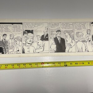 Martin Banner, “winnie Winkle,” Original Cartoon on Cardstock. 22 1/2 X ...