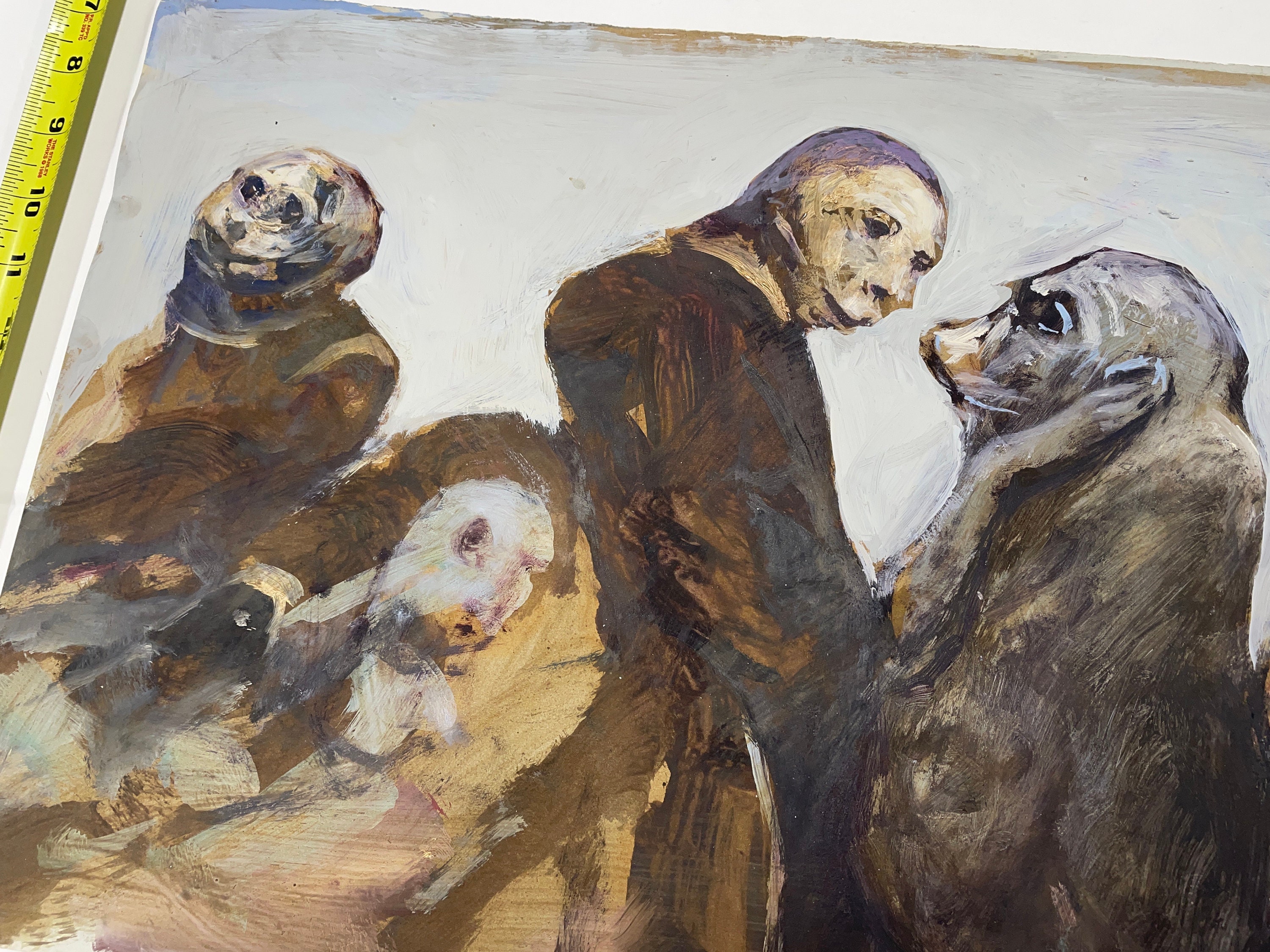 Robert Broderson, ape, Original Painting on Paper, Circa 1970. 13 X 20 ...