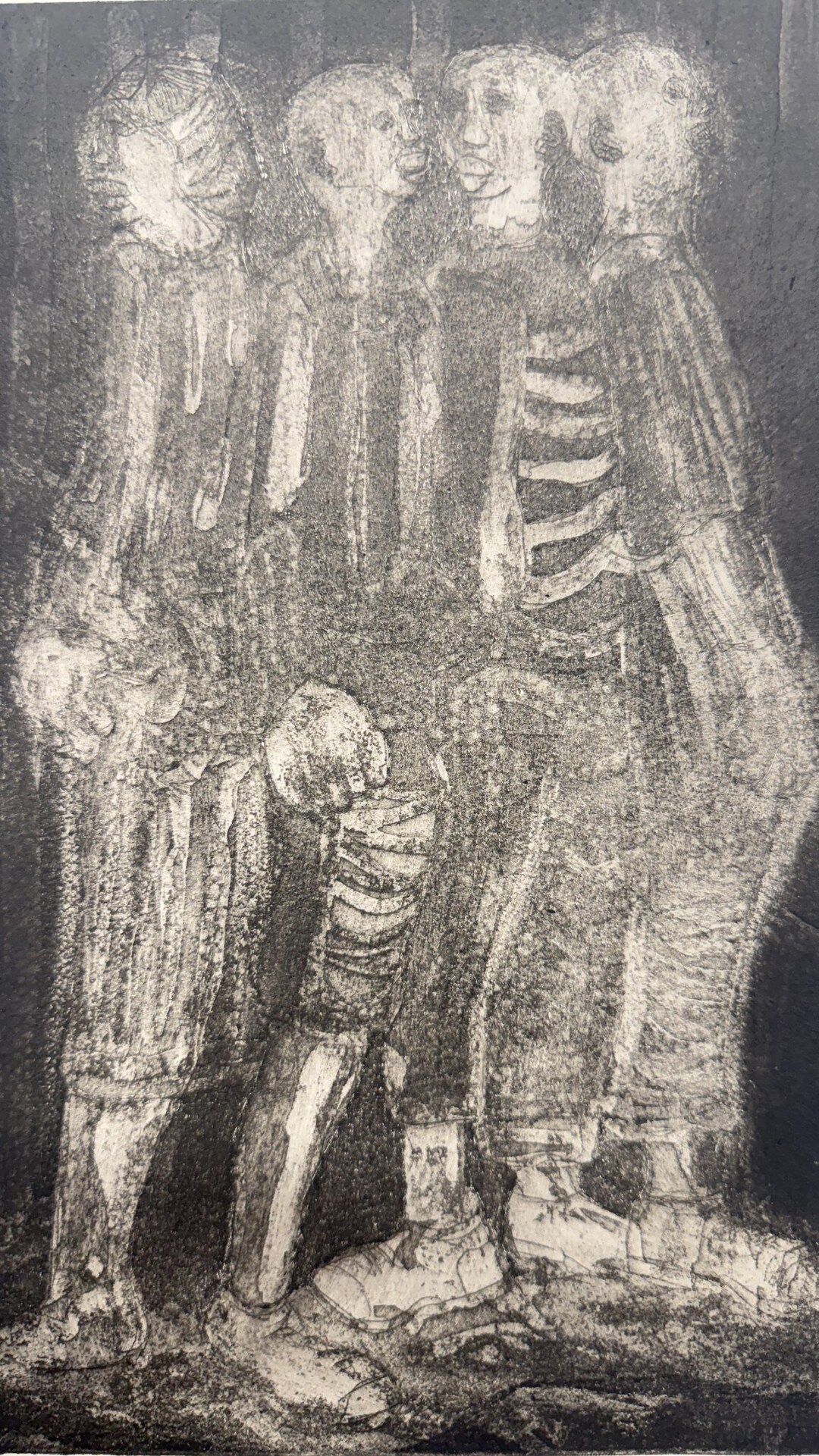 Apartheid Era Protest Art, Eric Mbatha, “strangers at Night,” Print on ...