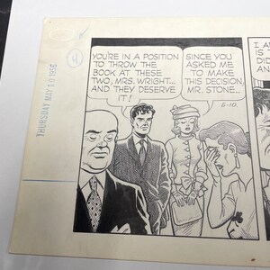 Martin Banner, “winnie Winkle,” Original Cartoon on Cardstock. 22 1/2 X ...
