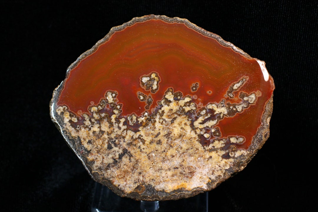 Mud-splash in Fighting Blood Warring States Agate, Hebei, Province ...