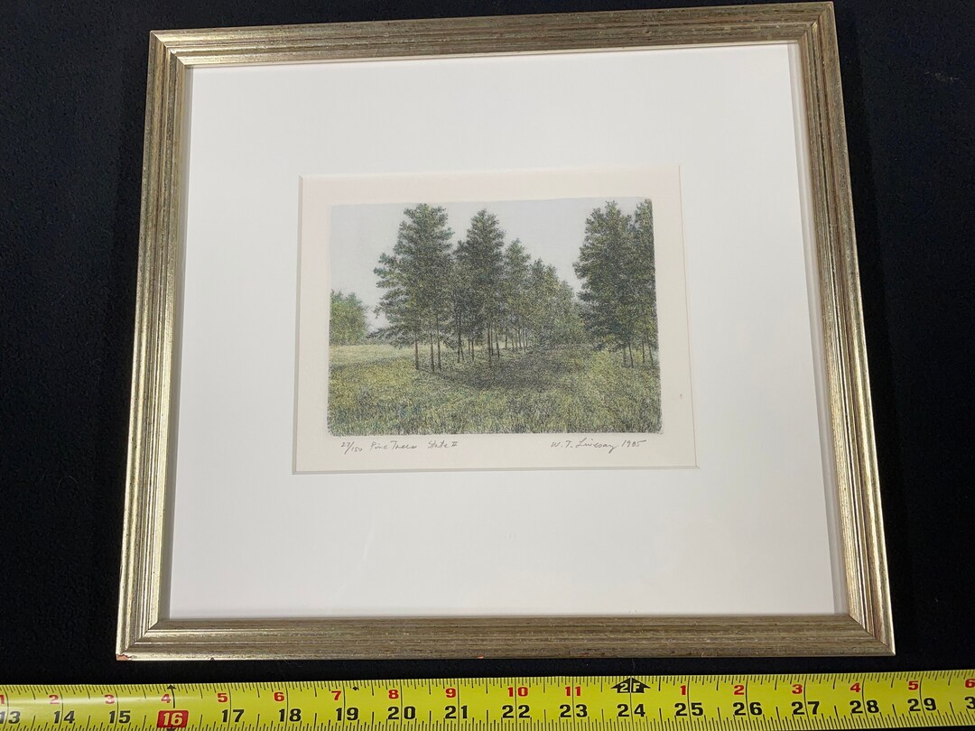 William Livesay, “pine Trees State,” Color Intaglio State # (27/150 ...