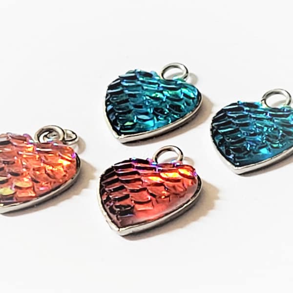 Heart Shaped Charms - Etsy