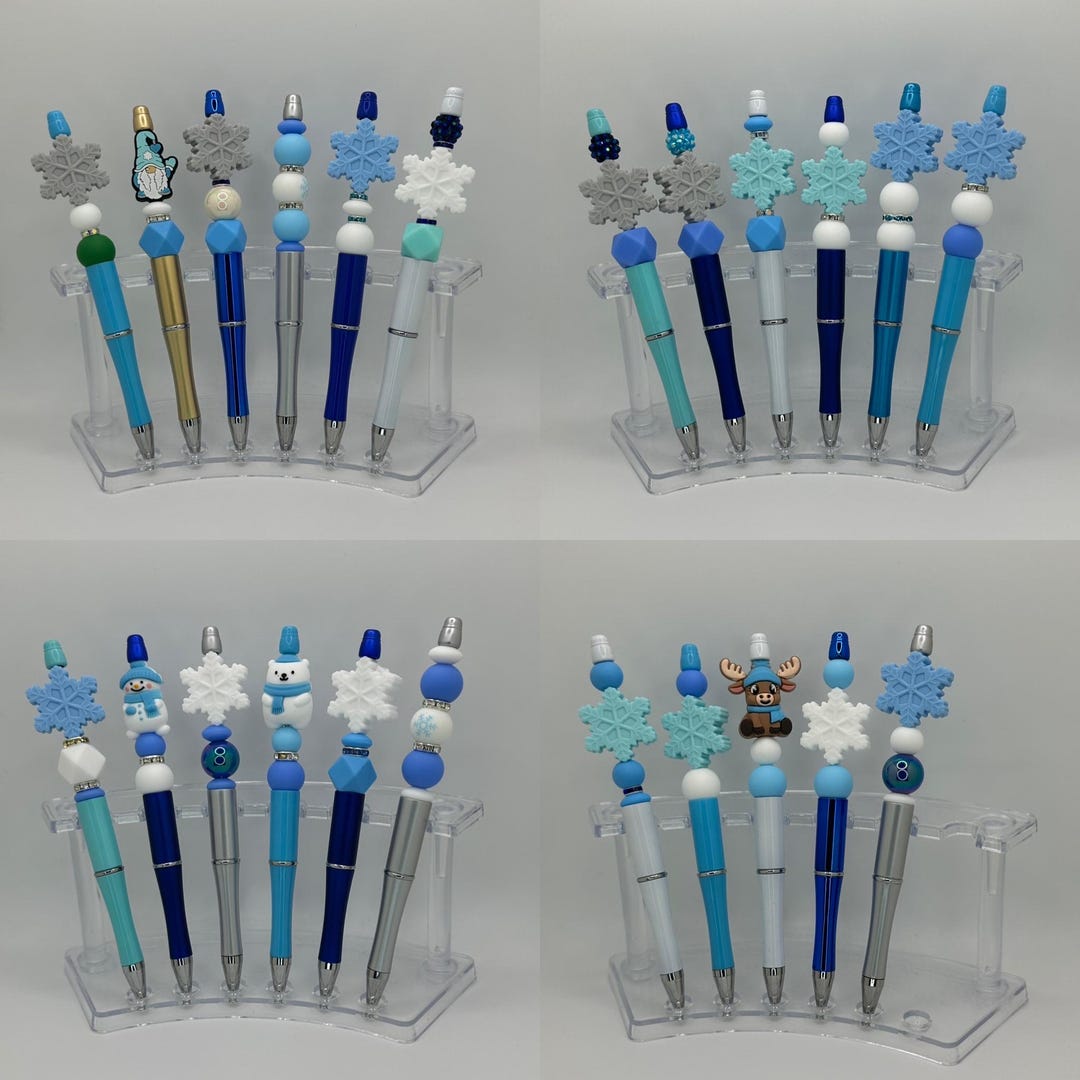 Christmas/winter Wonderland Beaded Pens - Etsy