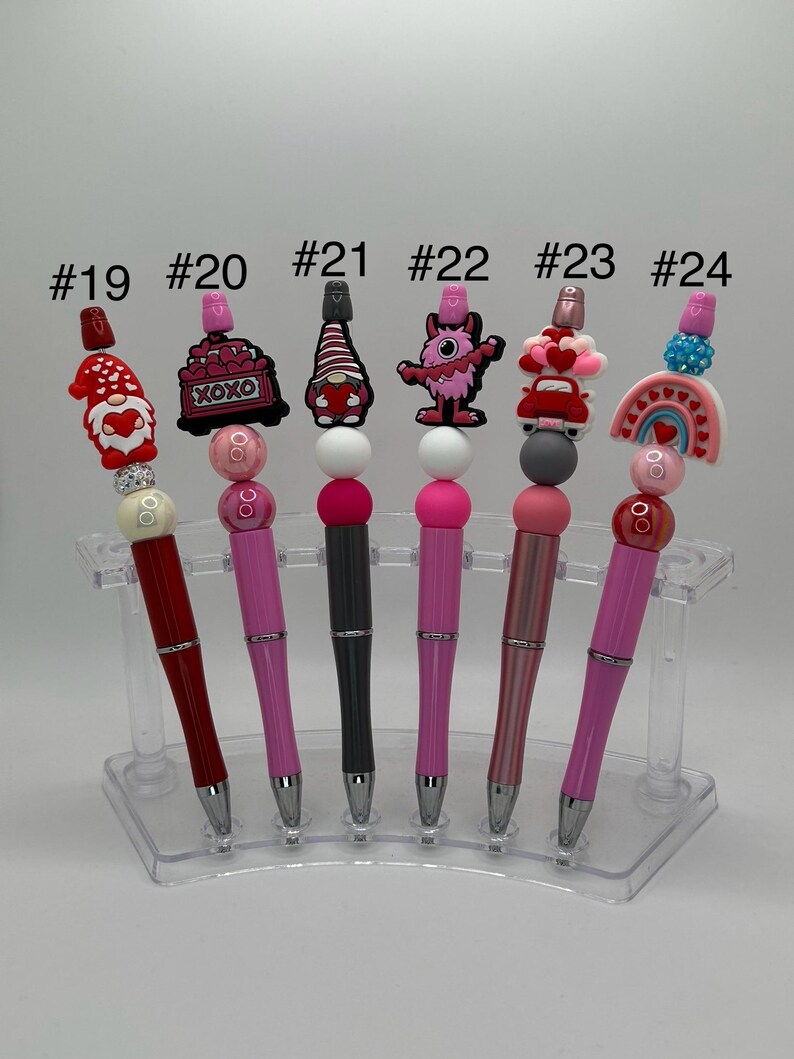 Valentine’s/heart Themed Beaded Pens - Etsy