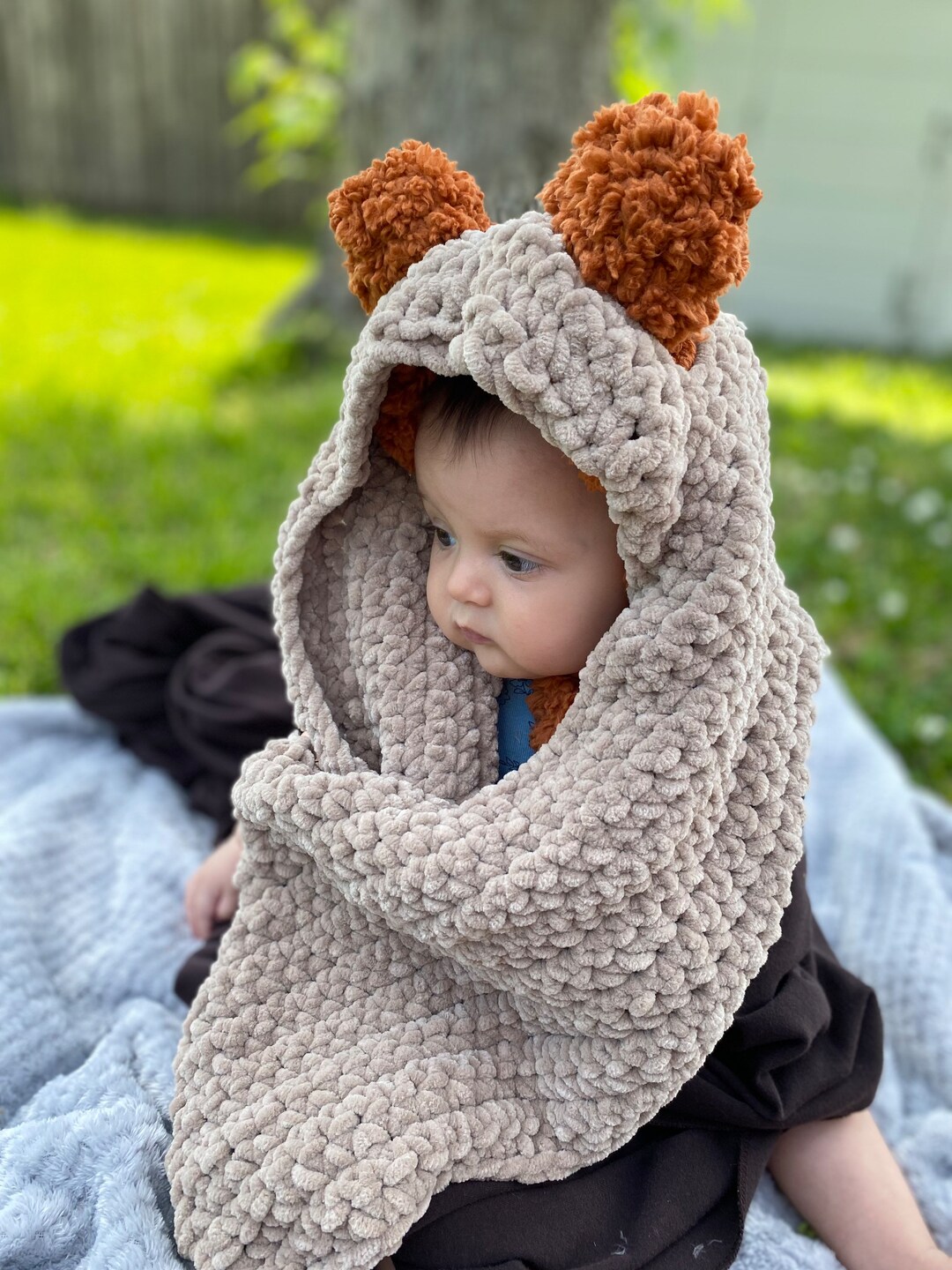 Baby/adult Ewok Head Wrap Costume - Etsy