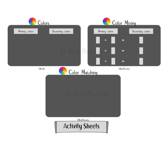 Learning & School Toys Preschool Activity Homeschool Resource Color Box ...