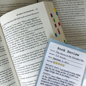 Book Review Printable Journal Spread Template Reading Tracker Digital ...