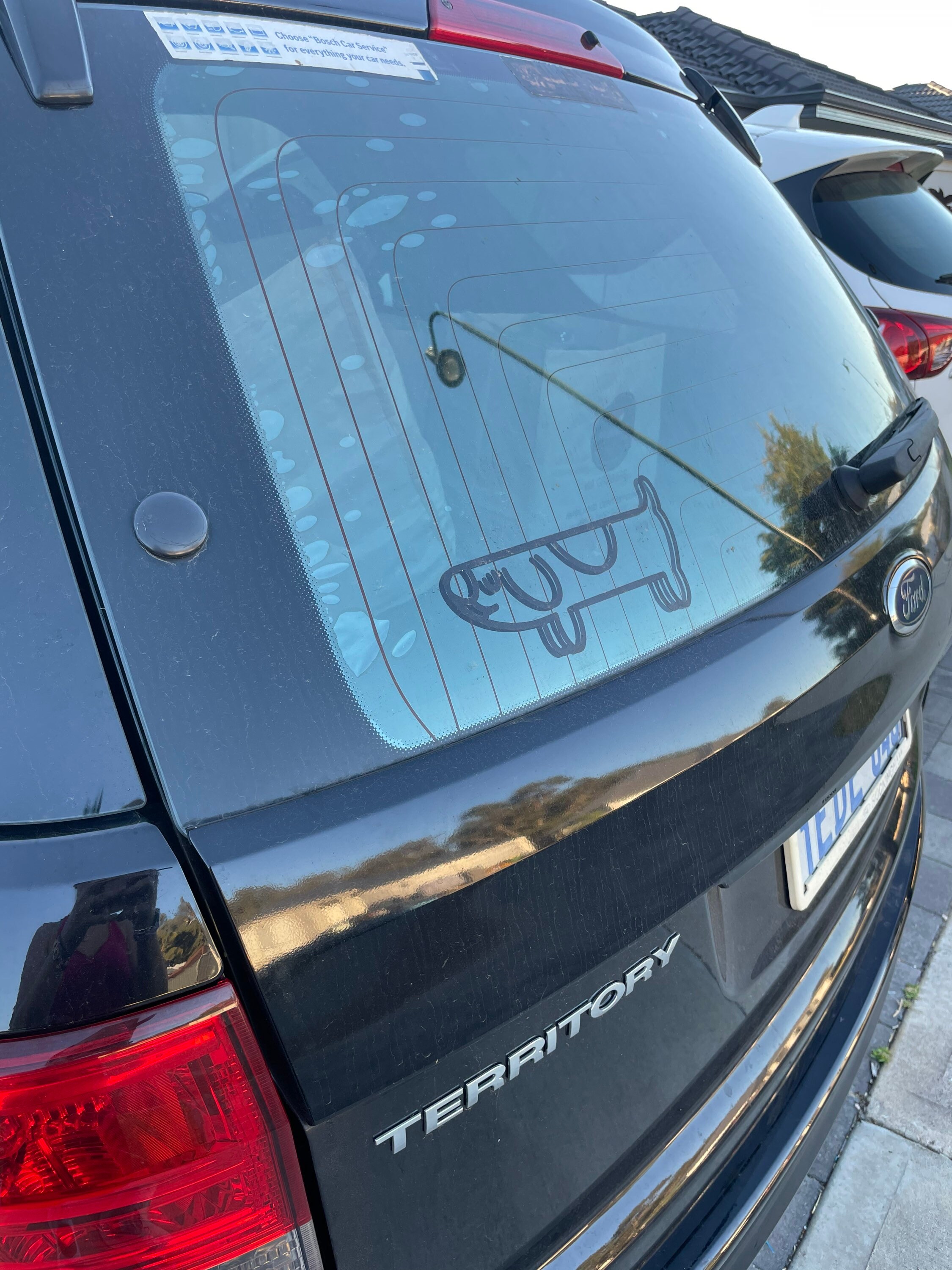 Bluey Inspired Longdog Car Decal - Etsy