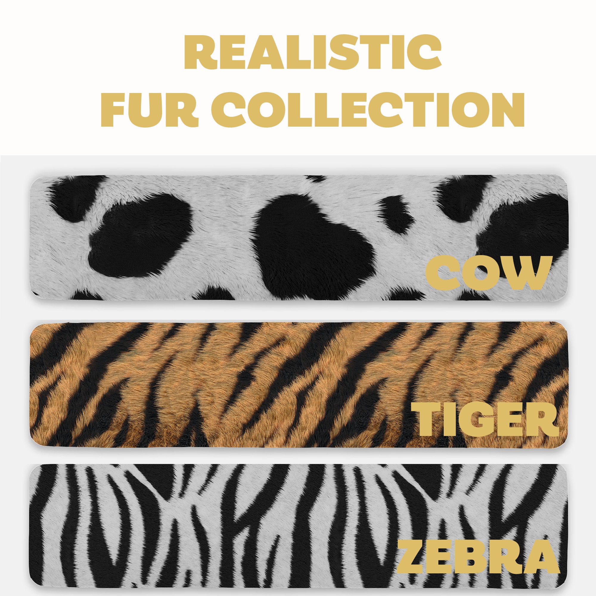 Cow Print Keyboard Wrist Pad, Black and White Wrist Rest, Modern ...