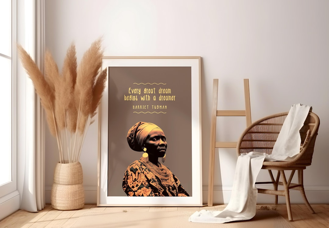 Harriet Tubman Poster Inspiration for Dreamers - Etsy