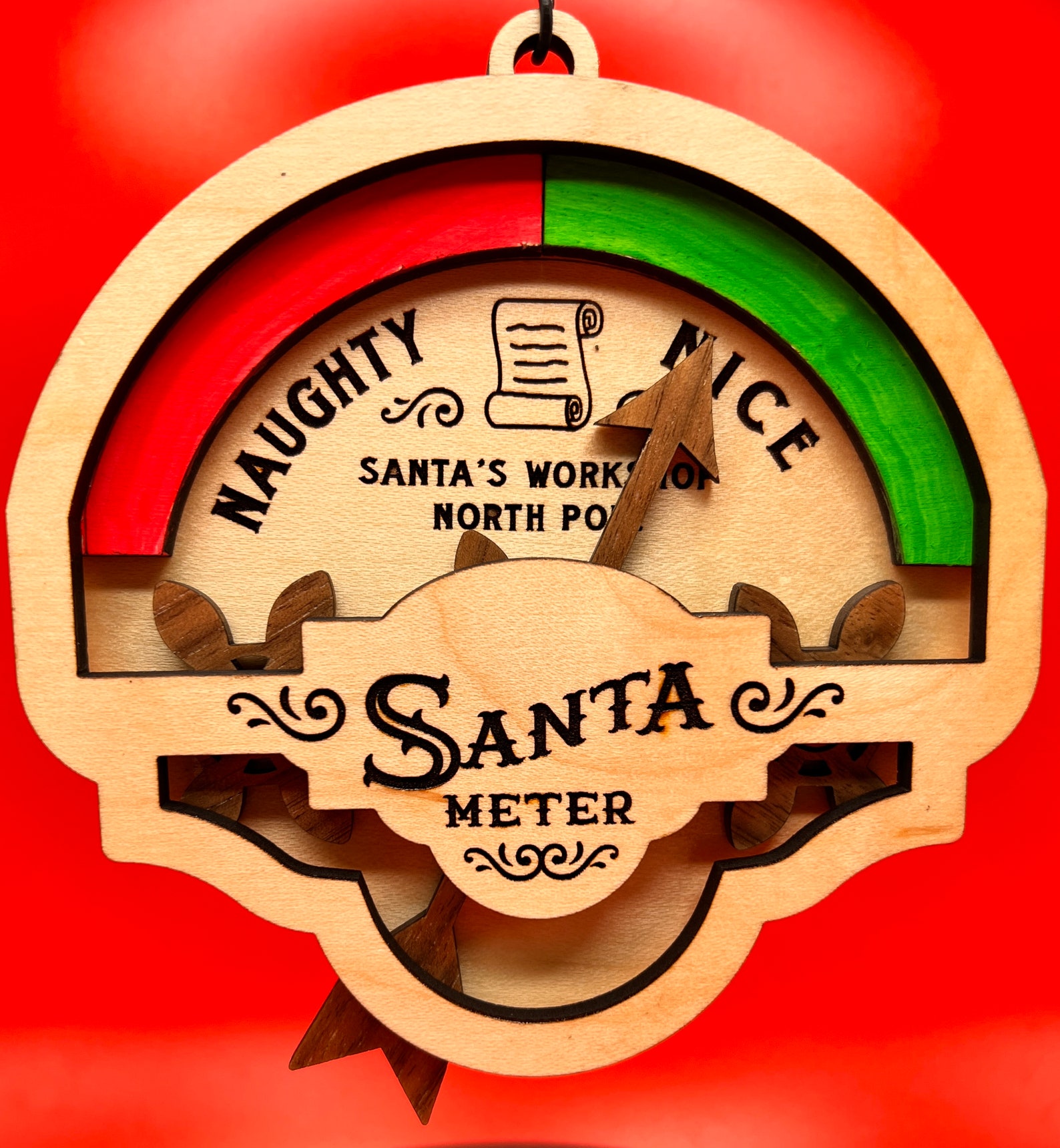 Christmas Tree Santa/elf Meter Ornament - Etsy