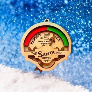 Christmas Tree Santa/elf Meter Ornament - Etsy