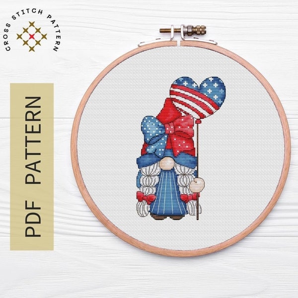 Patriotic Cross Stitch - Etsy