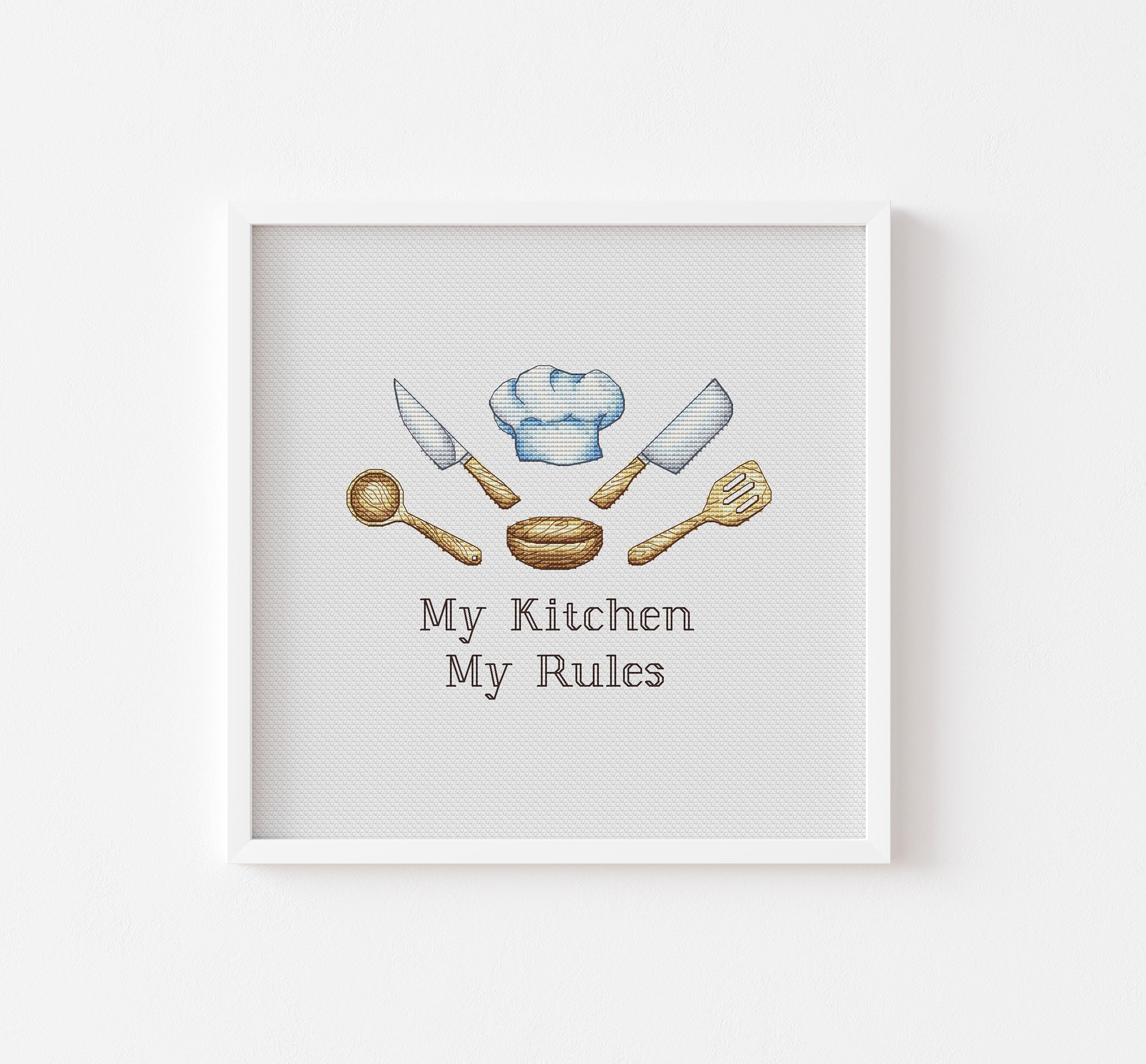 Cooking Lover Cross Stitch Pattern, Kitchen Printable Chart (PDF) - Etsy