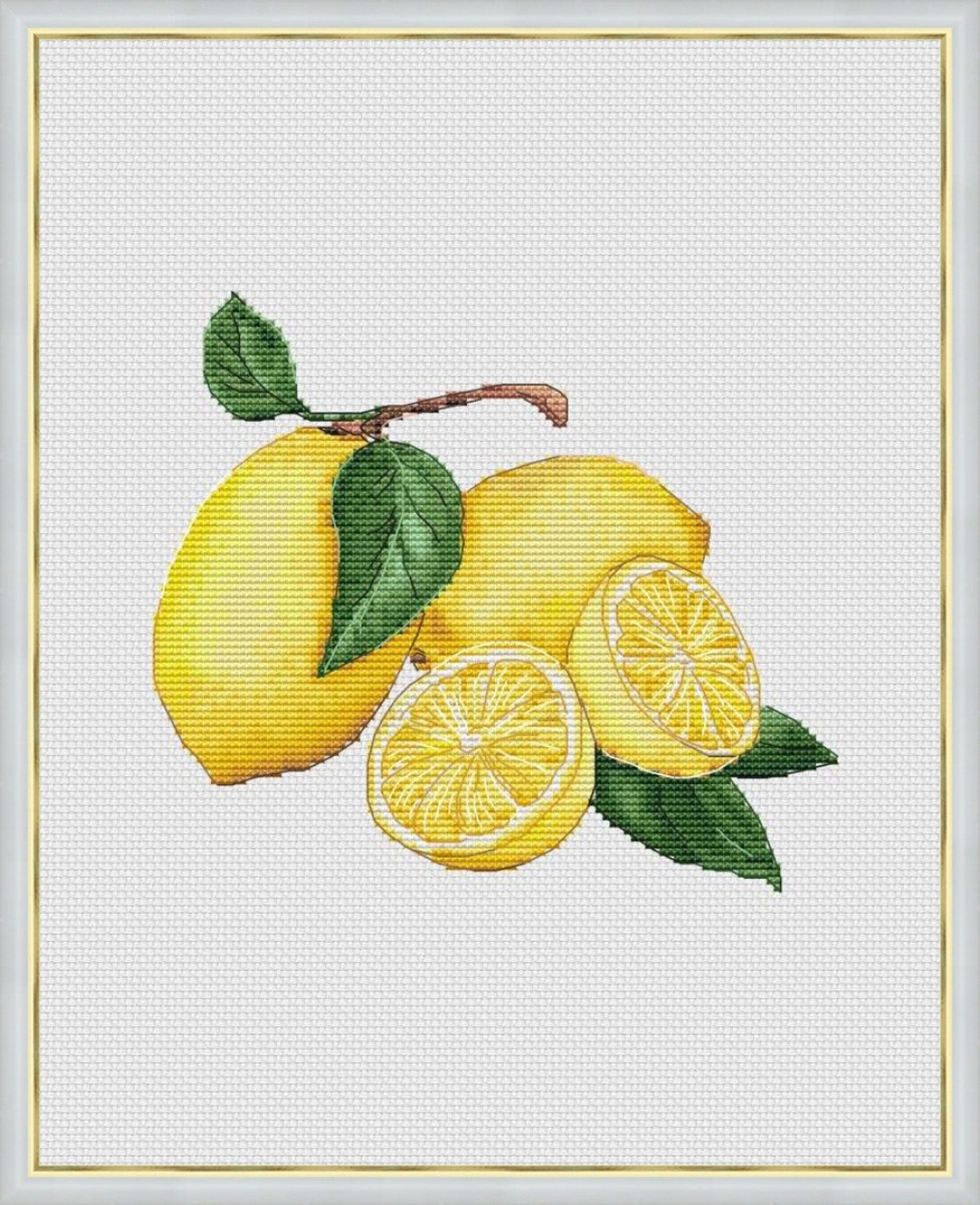 Lemons Cross Stitch Pattern PDF, Lemon Embroidery, Instant Download ...