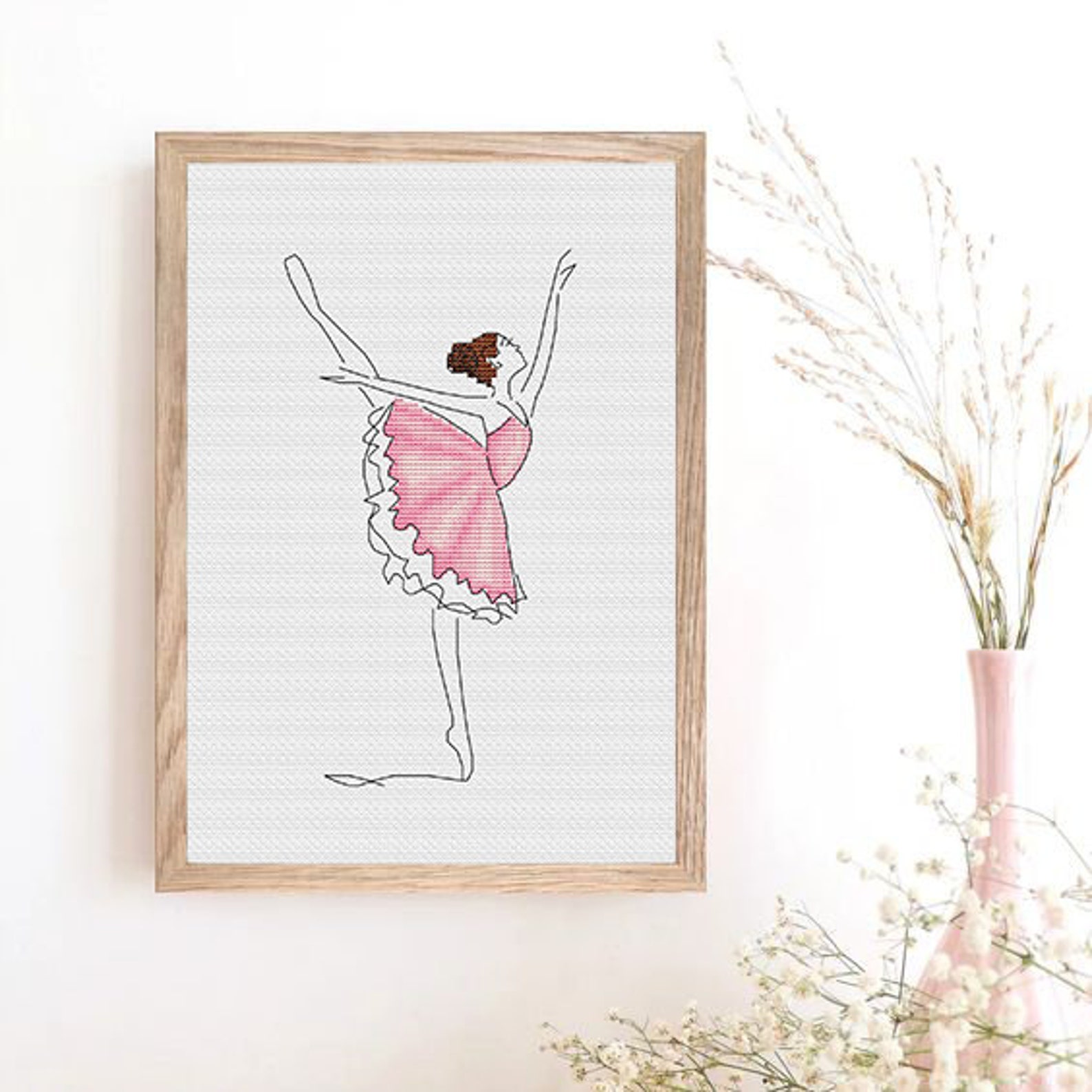 Ballet Cross Stitch Pattern Silhouette Counted Cross Stitch - Etsy