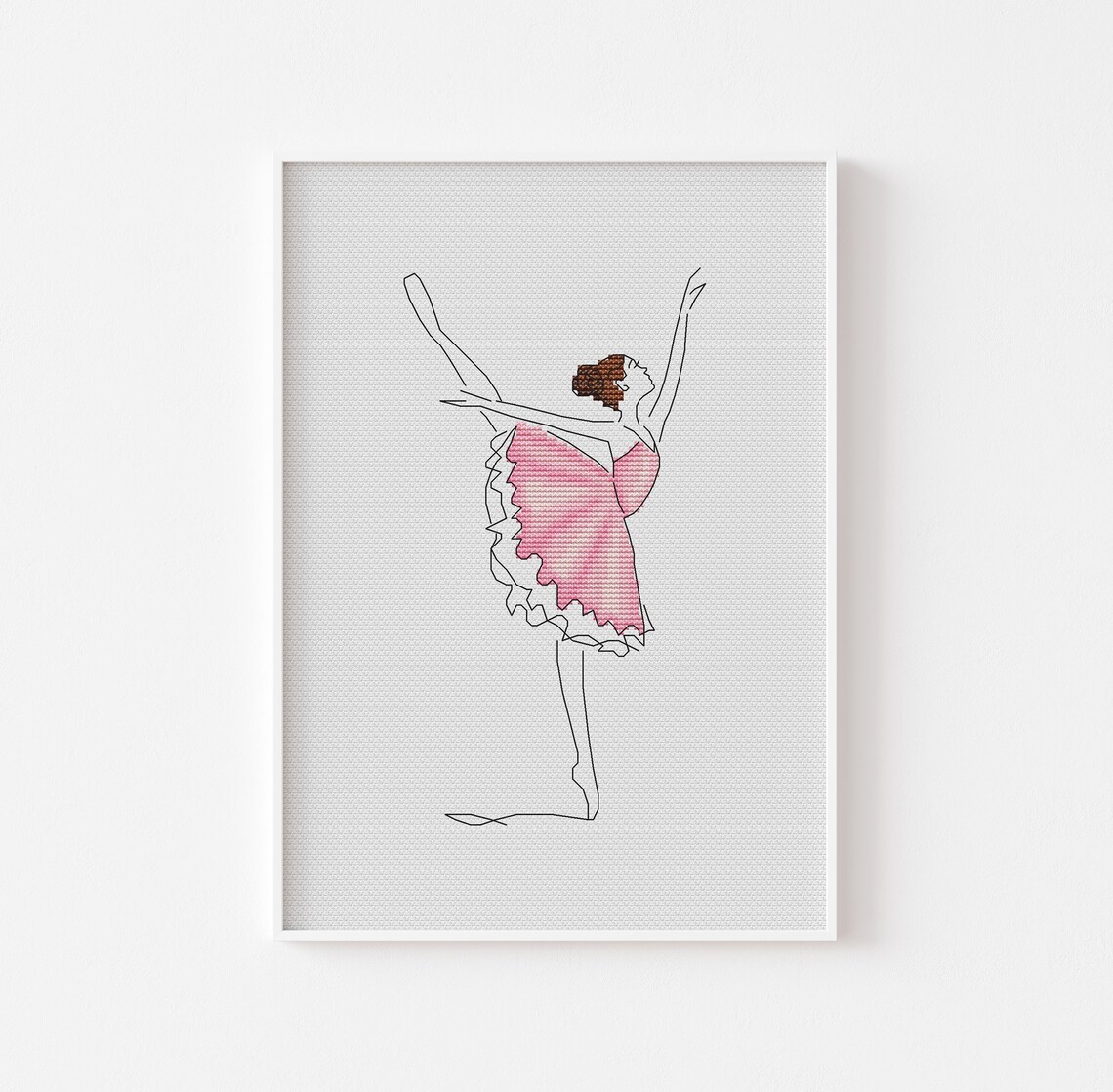 Ballet Cross Stitch Pattern Silhouette Counted Cross Stitch - Etsy