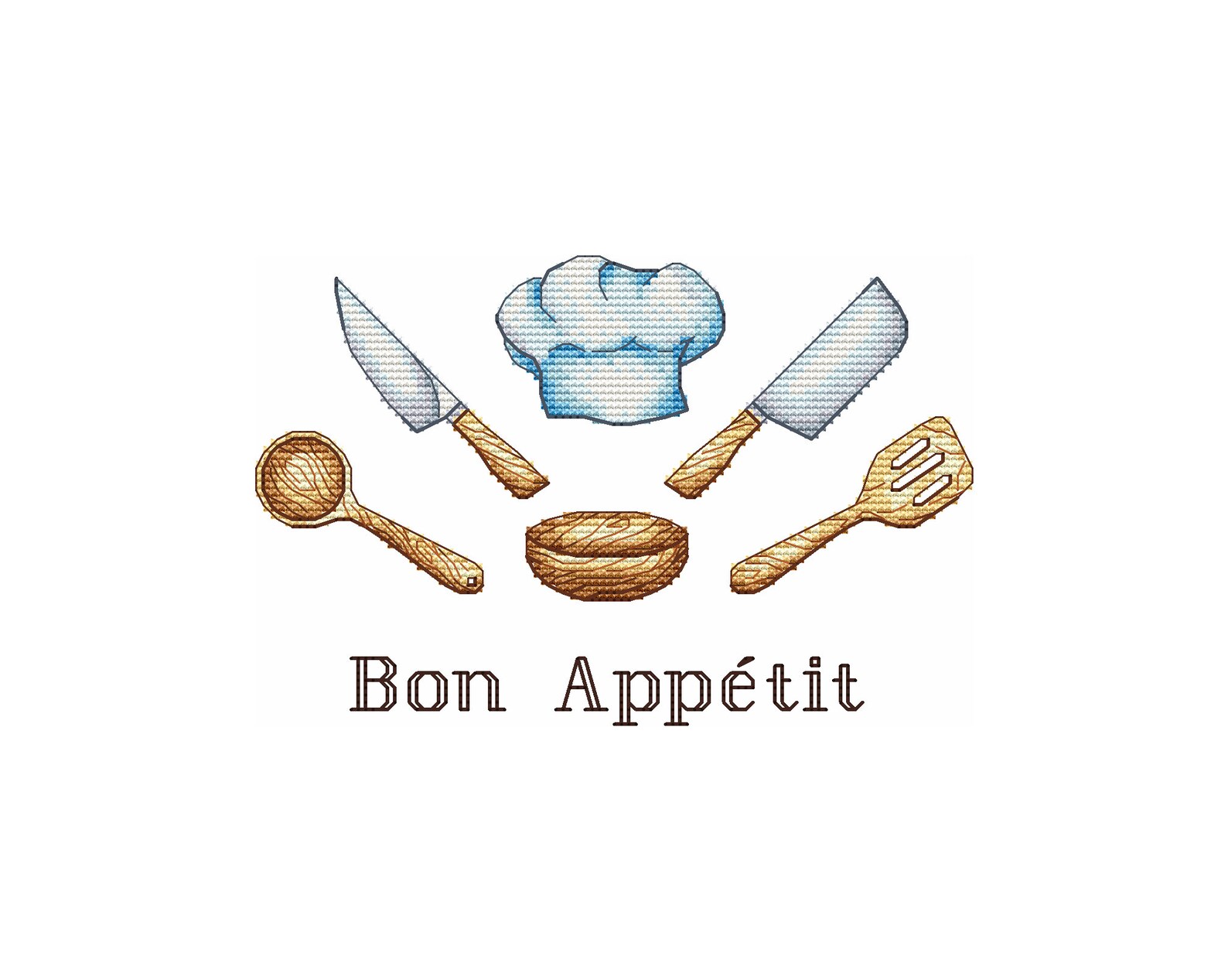 Cooking Lover Cross Stitch Pattern, Kitchen Printable Chart (PDF) - Etsy
