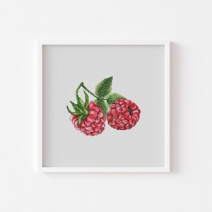 Raspberry Cross Stitch Pattern PDF, Embroidery Instant Download, Modern Embroidery, Easy Cross ...