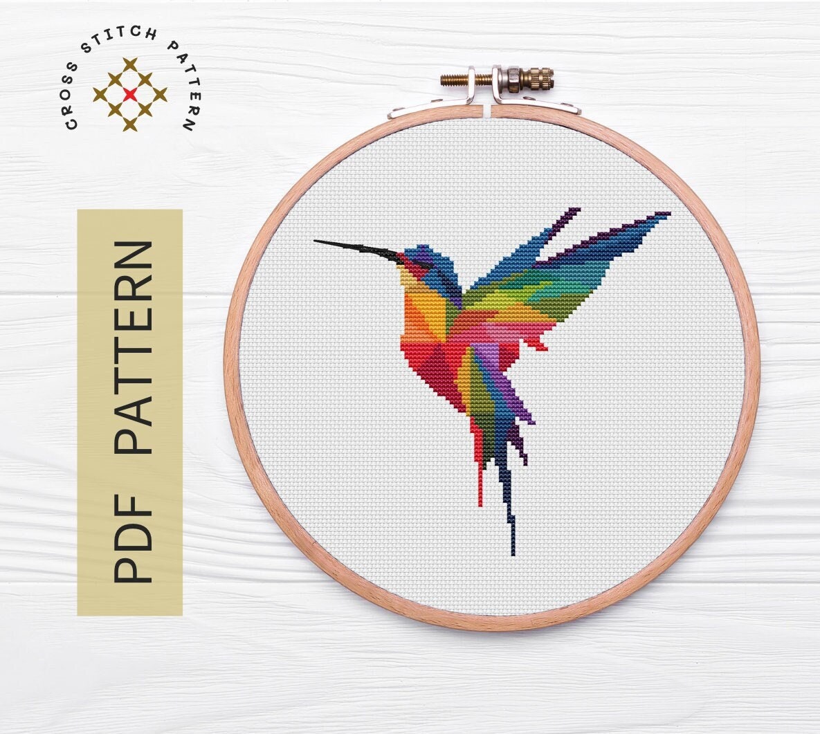 Hummingbird Cross Stitch Pattern Bird Cross Stitch Pattern - Etsy