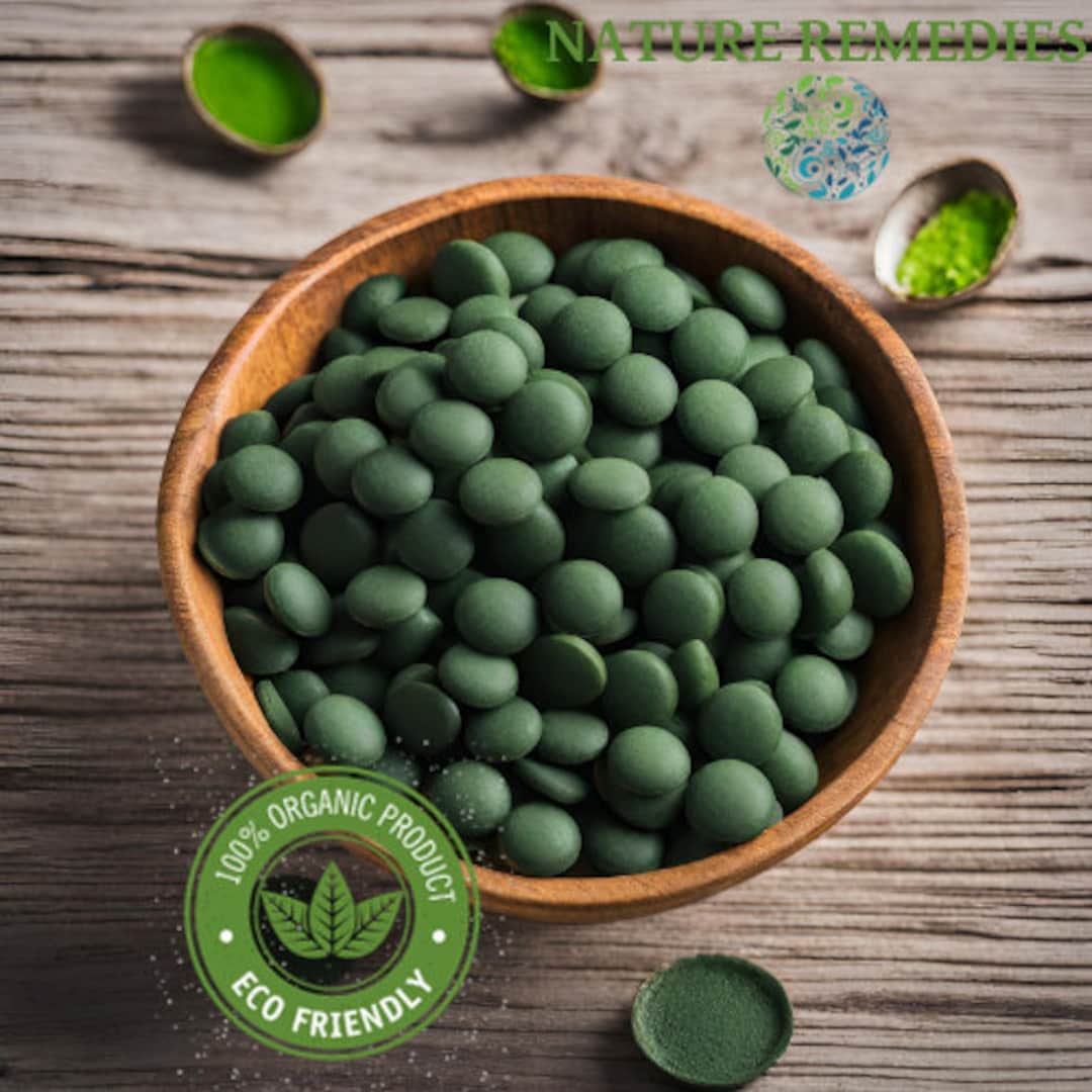 Organic Chlorella 500mg Tablets Heavy Metal Detox, 50 1000 Tablets - Etsy