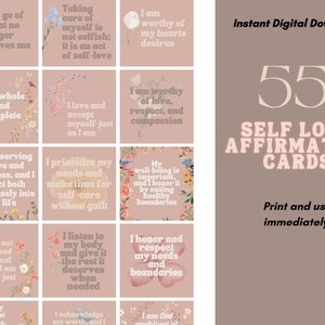 Self Love Affirmation Cards, Daily Affirmation Cards, Affirmation Cards ...