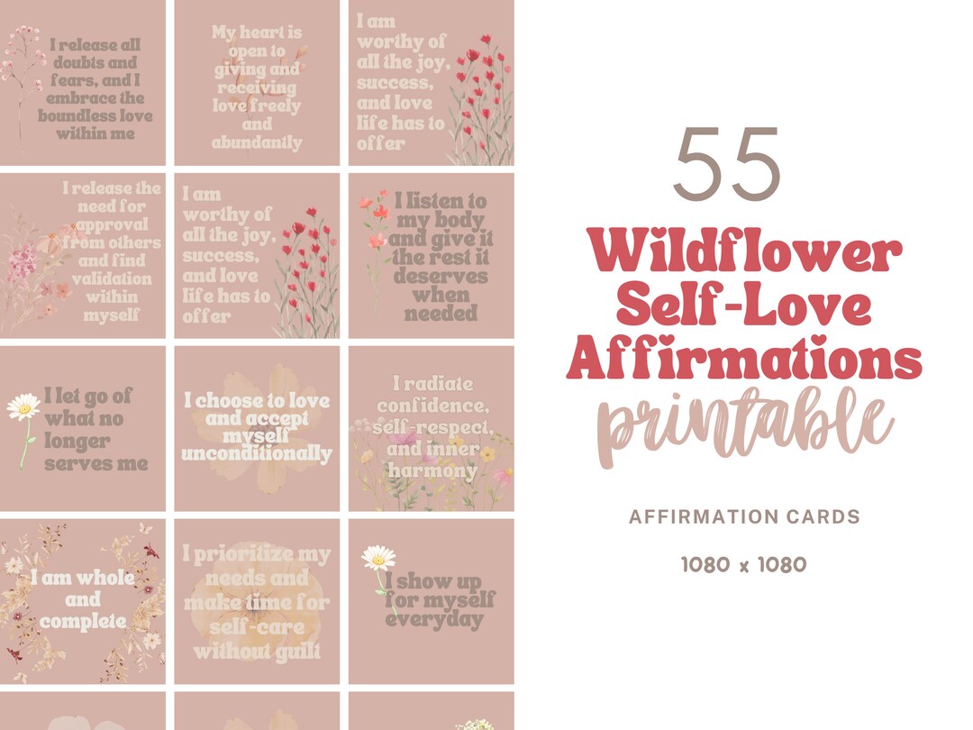 Self Love Affirmation Cards, Daily Affirmation Cards, Affirmation Cards ...