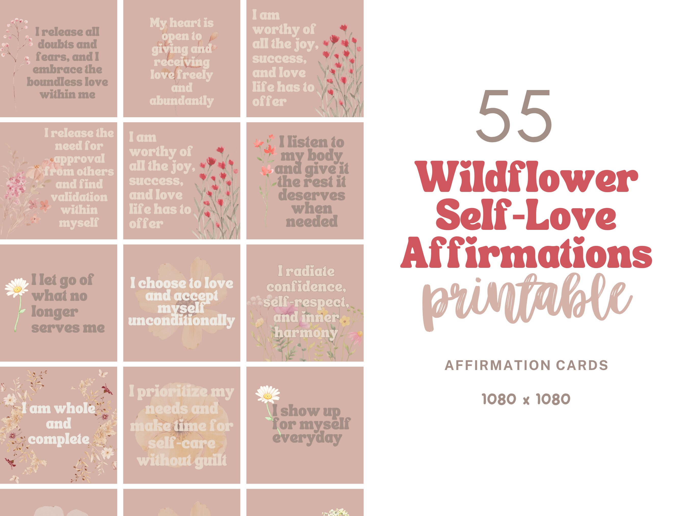 Self Love Affirmation Cards, Daily Affirmation Cards, Affirmation Cards ...