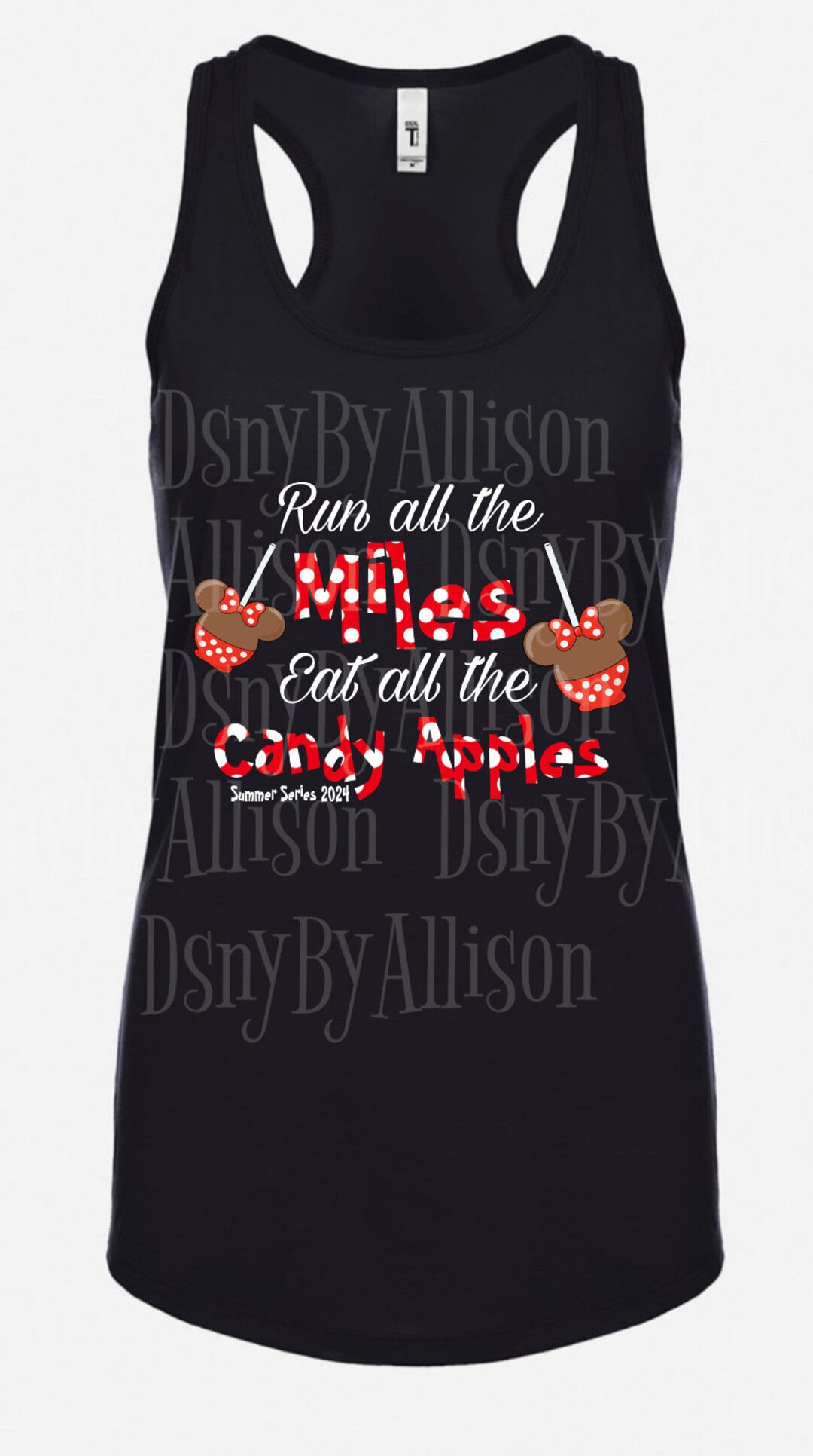 Rundisney Summer Virtual Series Minnie Candy Apple 5k - Etsy