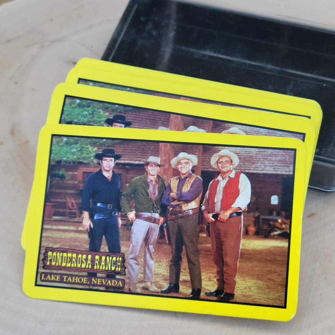 Vintage "bonanza" Playing Cards, Midcentury Western Television Show ...