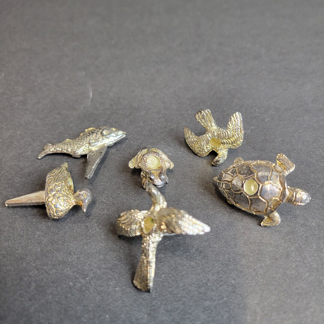 Vintage Reed & Barton Silverplate Animal Birthday Candle Holders, Set ...