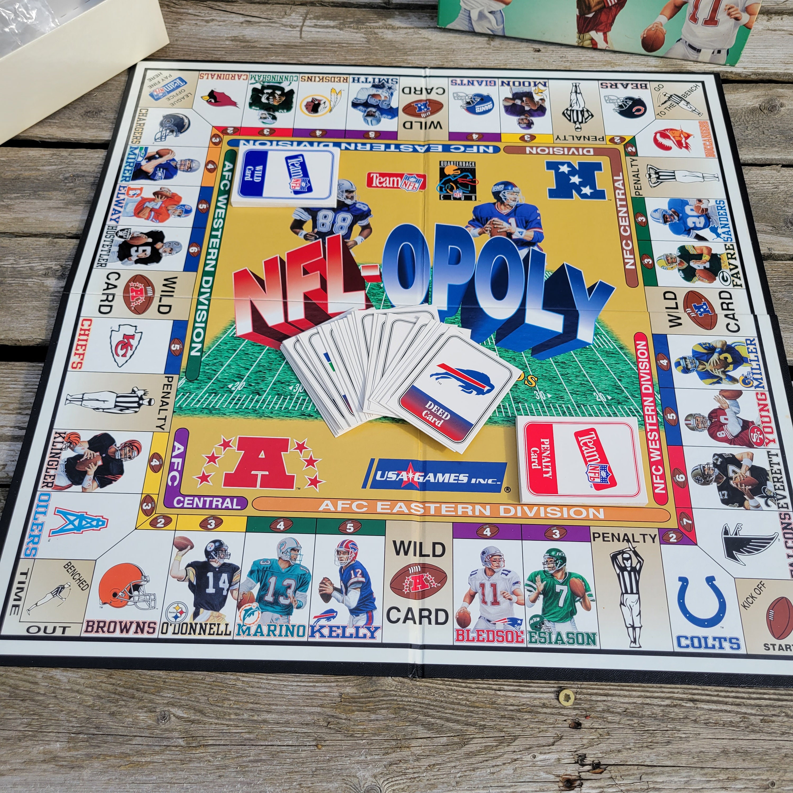 Vintage 1994 Nfl-opoly Football Board Game by TDC Games, the Game of ...