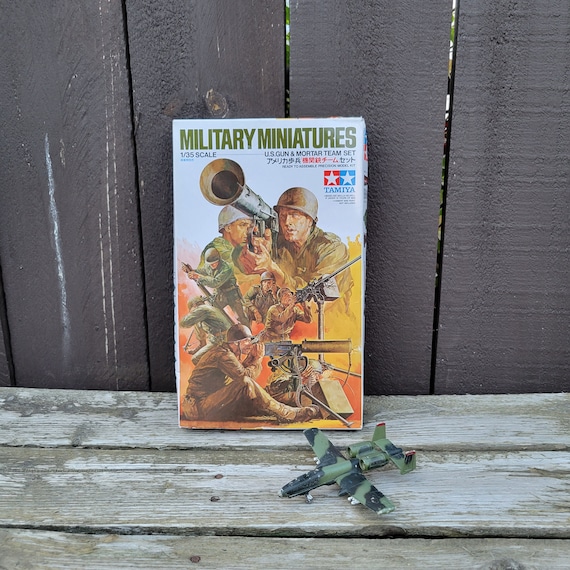 Tamiya Military Miniatures 35086 US Gun and Mortar Team Set - Etsy