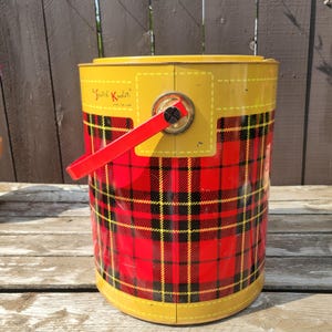 Vintage Skotch Kooler: Scottish Tartan Plaid Cooler, Hamilton Metal ...