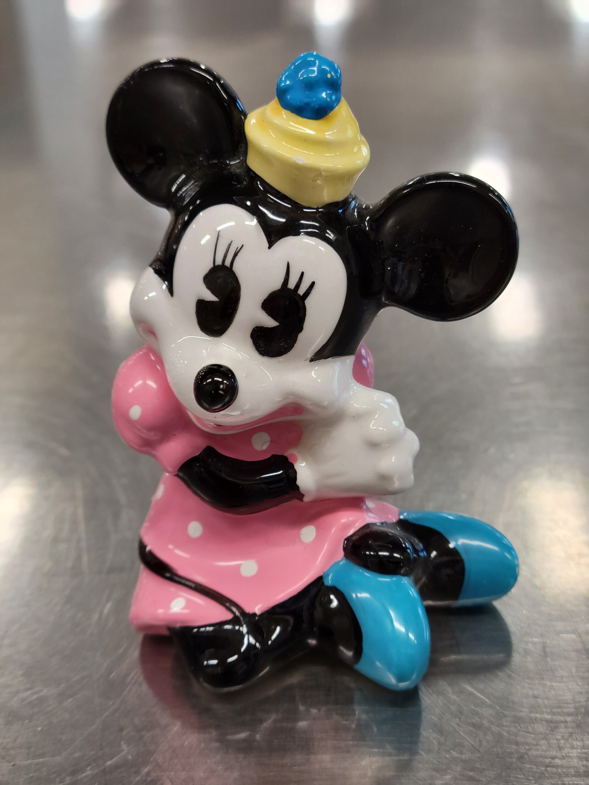 Vintage Ceramic Minnie Mouse Figurine Walt Disney - Etsy