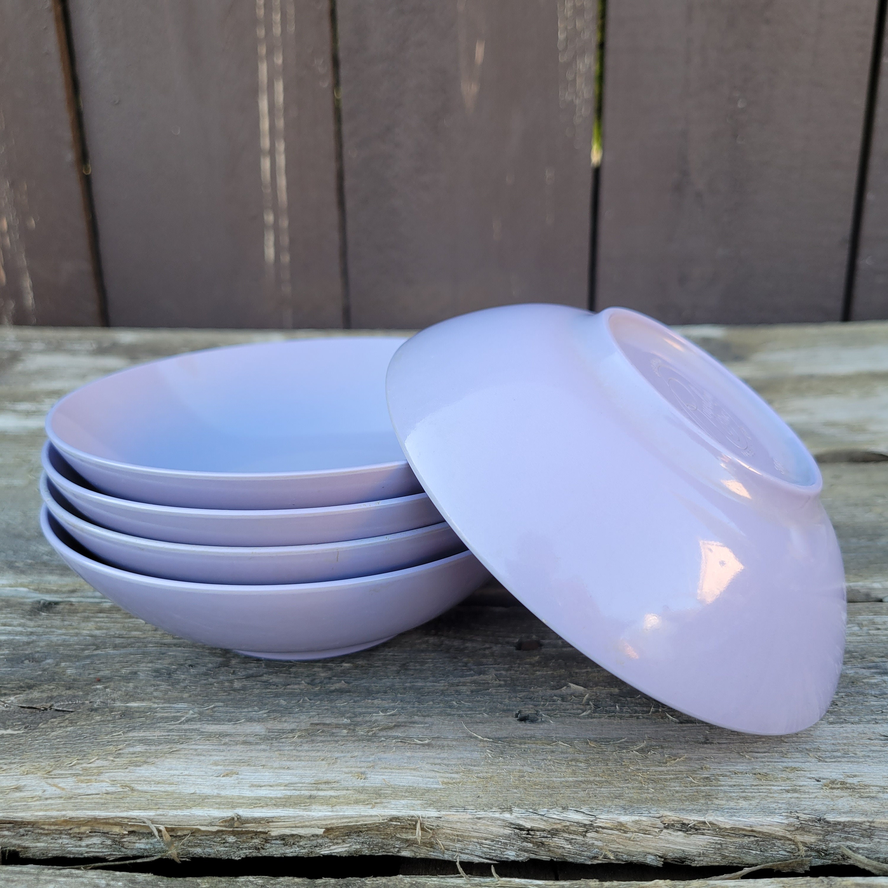 Vintage Mar-crest Melmac Lilac Berry Bowls 308, corsage Pattern Styled ...