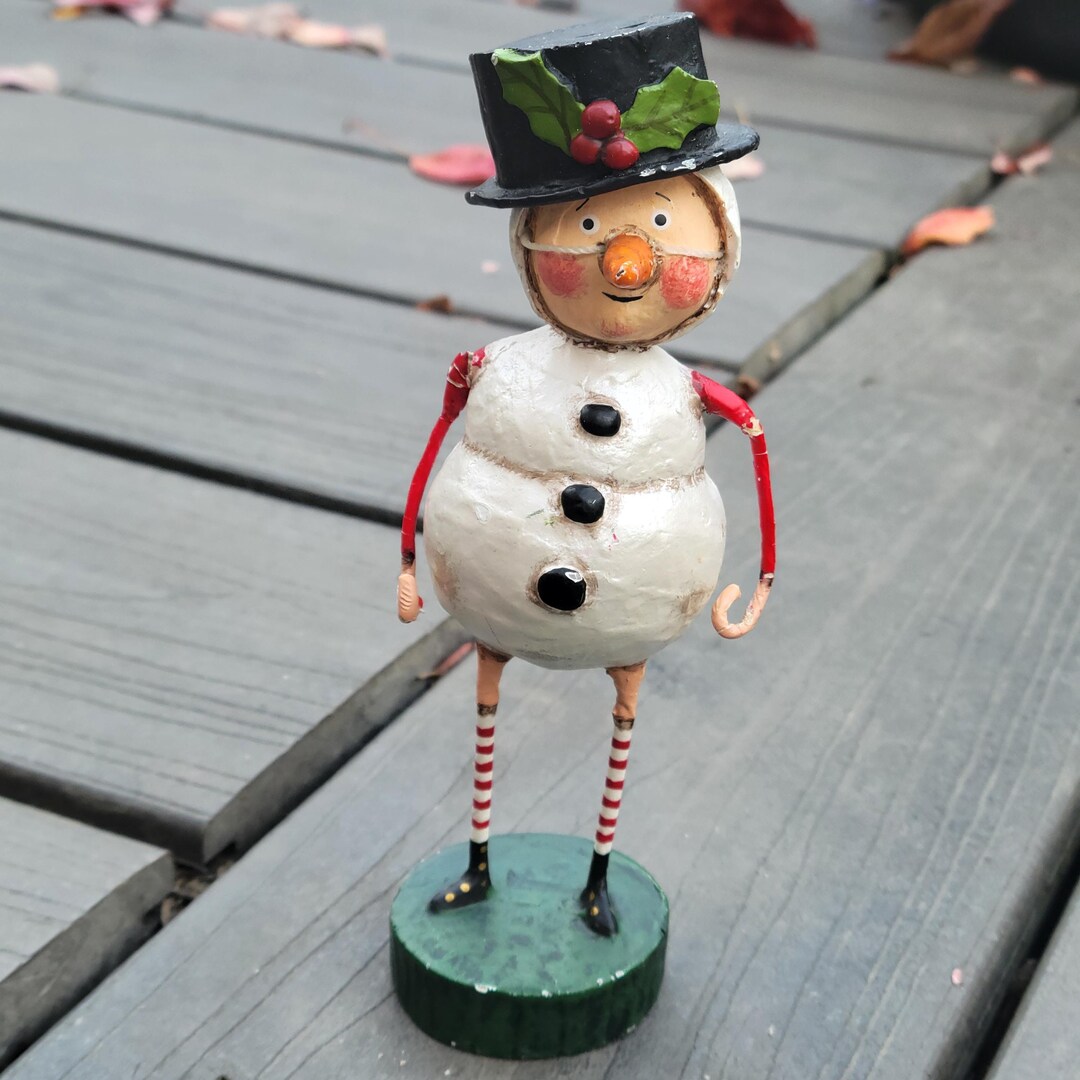 Lori Mitchell chilly Willy Figurine, Boy Dressed in Snowman Costume ...