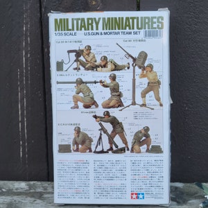 Tamiya Military Miniatures 35086, US Gun and Mortar Team Set 1/35 Scale ...