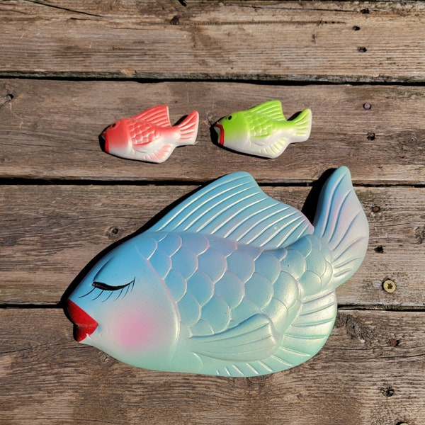 Vintage Chalkware Fish Wall Art - Etsy