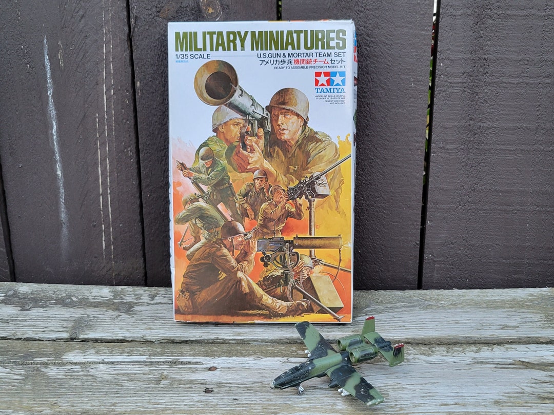 Tamiya Military Miniatures 35086, US Gun and Mortar Team Set 1/35 Scale ...