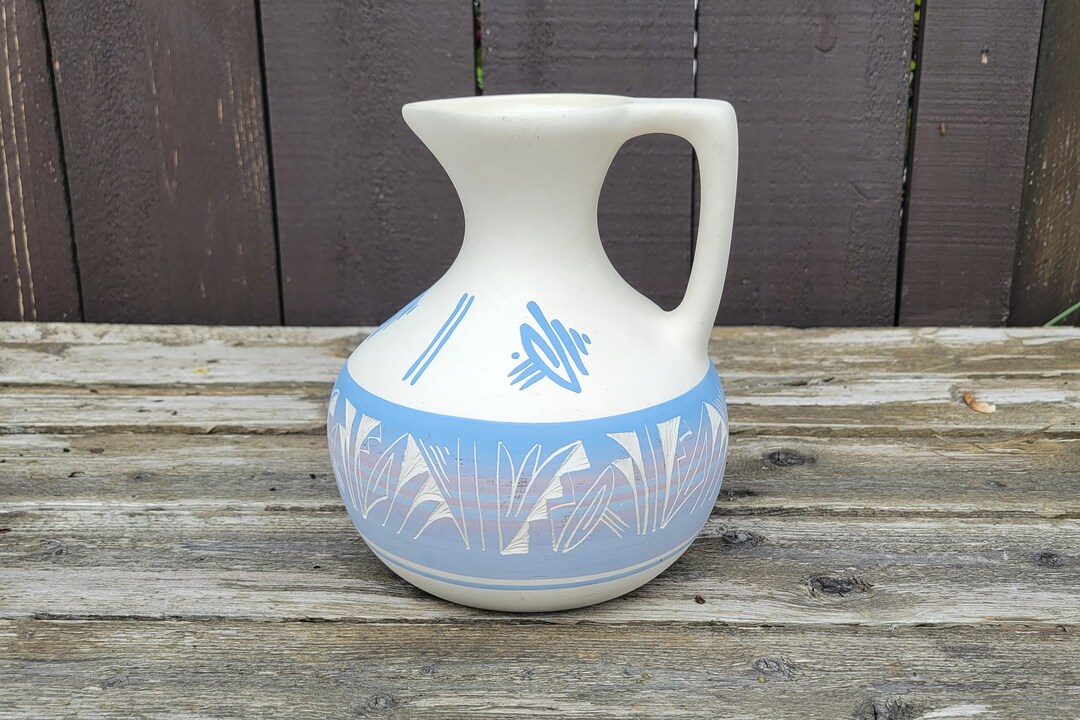 Vintage Mesa Verde Native American Water Jug, Authentic Navajo Clay Pot ...