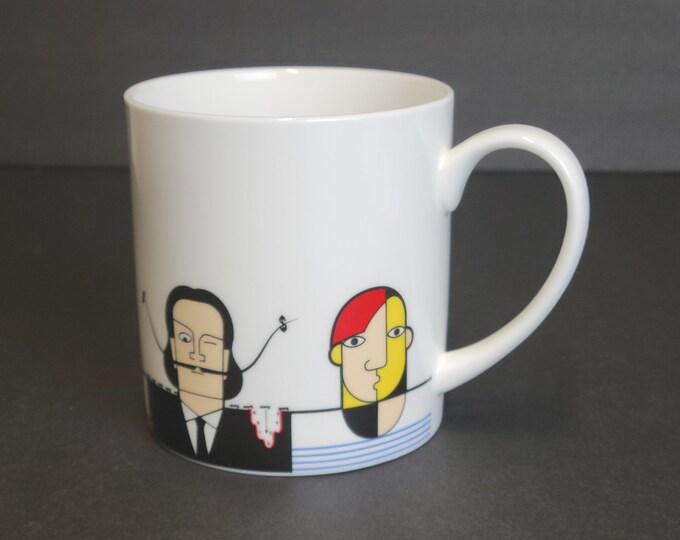 Great Modern Artists Mug by Andy Tuohy, Fine Bone China, Portraits of ...