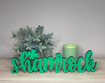 Shamrock Wood Sign - Etsy