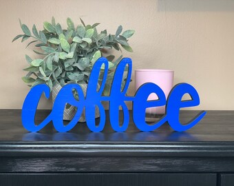 Free Standing Coffee Bar Sign - Etsy