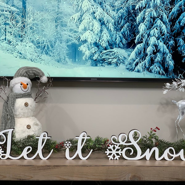 Let It Snow Sign - Etsy