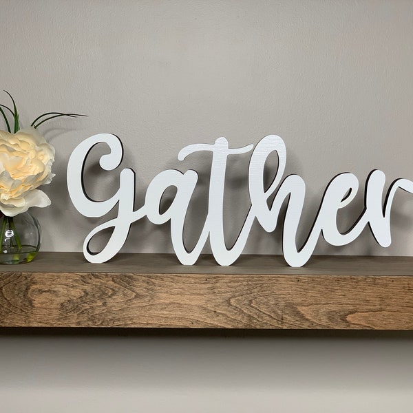 Gather Sign - Etsy