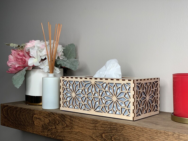 Wood Tissue Box Cover - Etsy