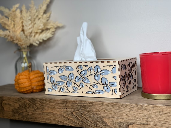 Wood Tissue Box Cover - Etsy